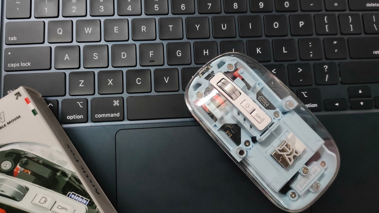 Arctic Fox Pureview Transparent Mouse Unboxing | Space Blue - YouTube