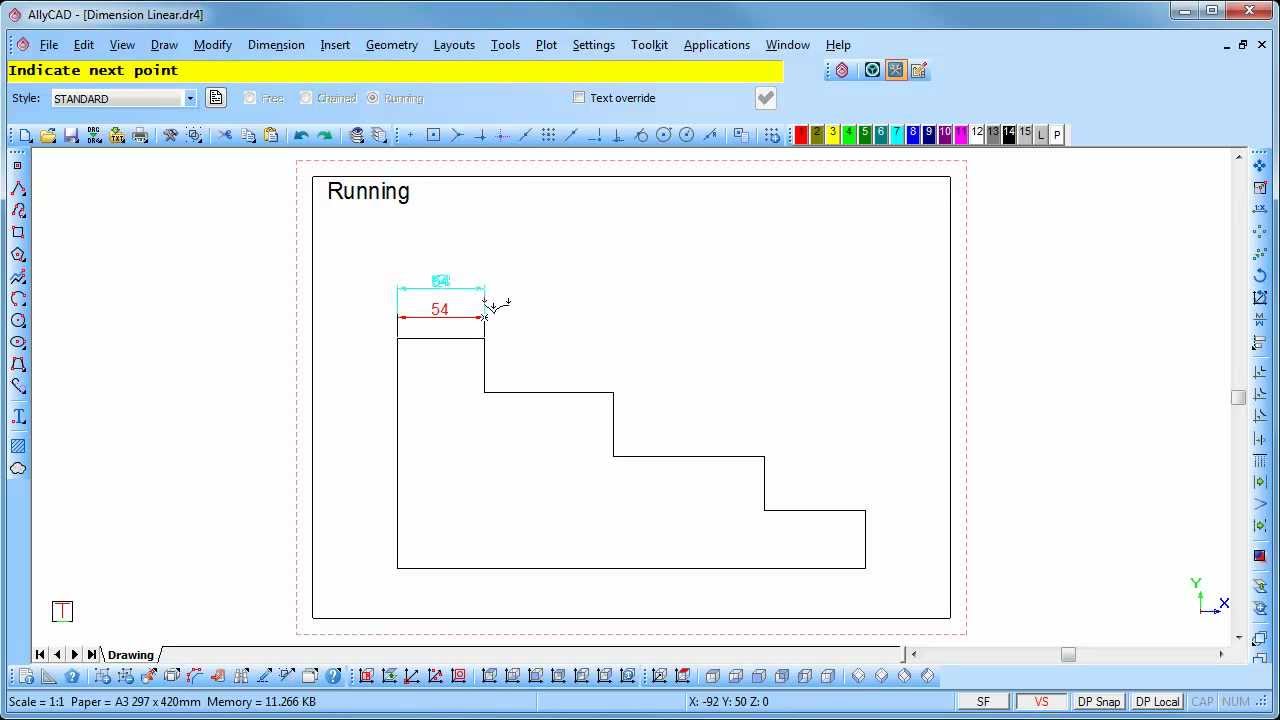 AllyCAD Software: Linear Dimensioning - YouTube