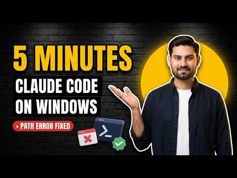 Install Claude Code CLI on Windows 11 in 5 Minutes (Fix PATH Error) - Part 1