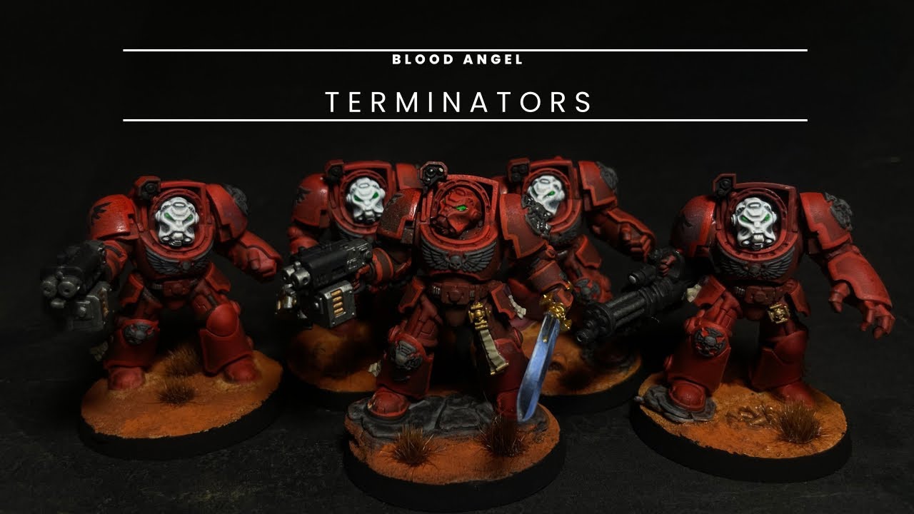 Painting the Leviathan Terminators as Blood angels - YouTube