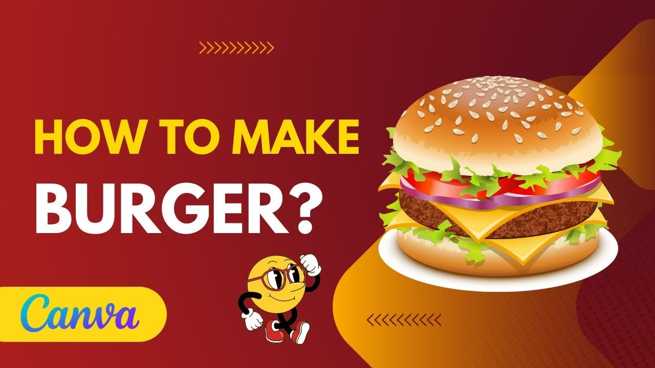 How to make BURGER with CANVA | Canva tutorial - YouTube
