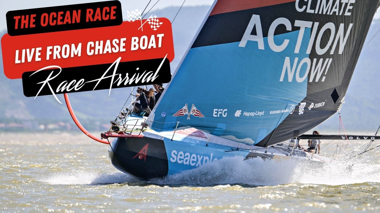 🔴 LIVE BEHIND-THE-SCENES - Leg 4 Newport Arrival From Our Chase Boat ...