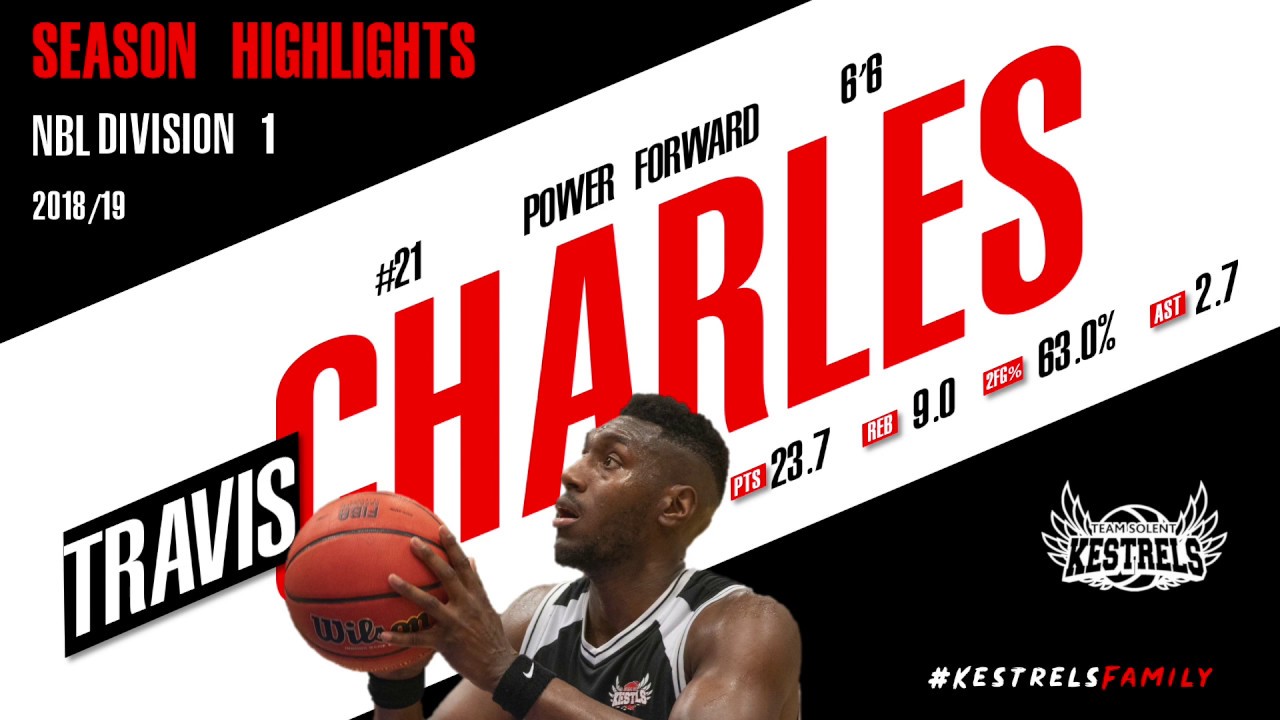 Travis Charles | Team Solent Kestrels Highlight 2018/19 - YouTube
