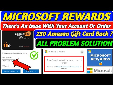 Microsoft Rewards All Redeem Problem Solution | There's An Issue With ...