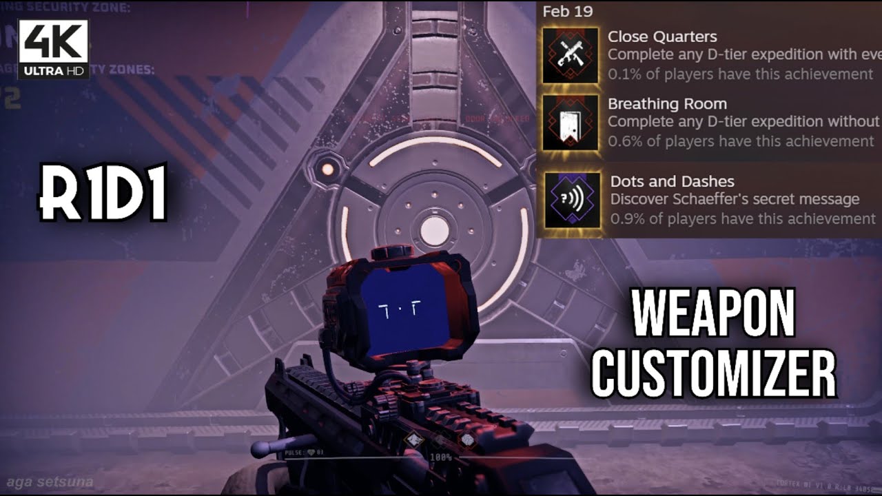 G.T.F.O. 20240219 R1D1 Deeper Weapon Customizer 3 Achievements w/ MOD ...