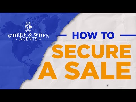 How to secure a sale - YouTube