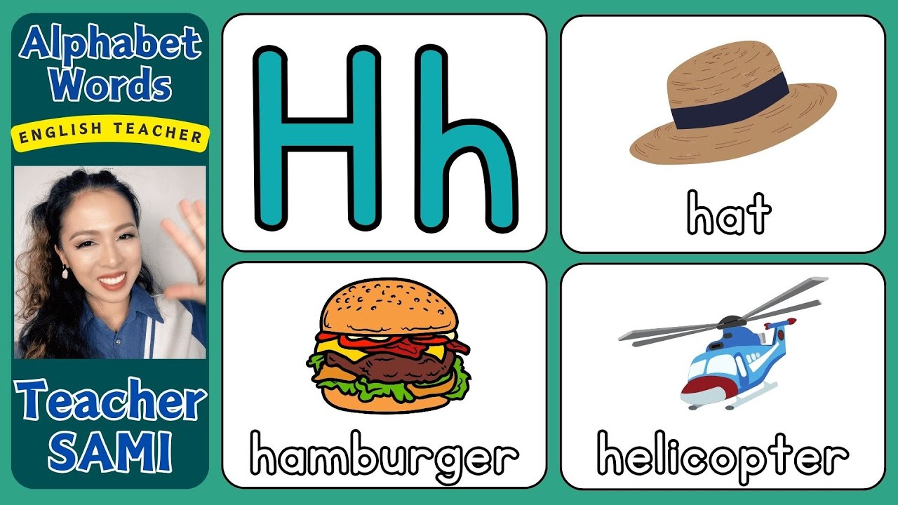 Letter Hh words | Kids Vocabulary | Learn with Teacher Sami - YouTube