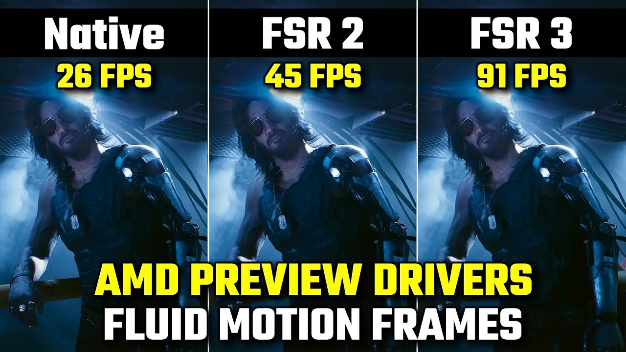 FSR 3 - AMD Fluid Motion Frames | Test in 9 Games | AMD Preview Drivers ...