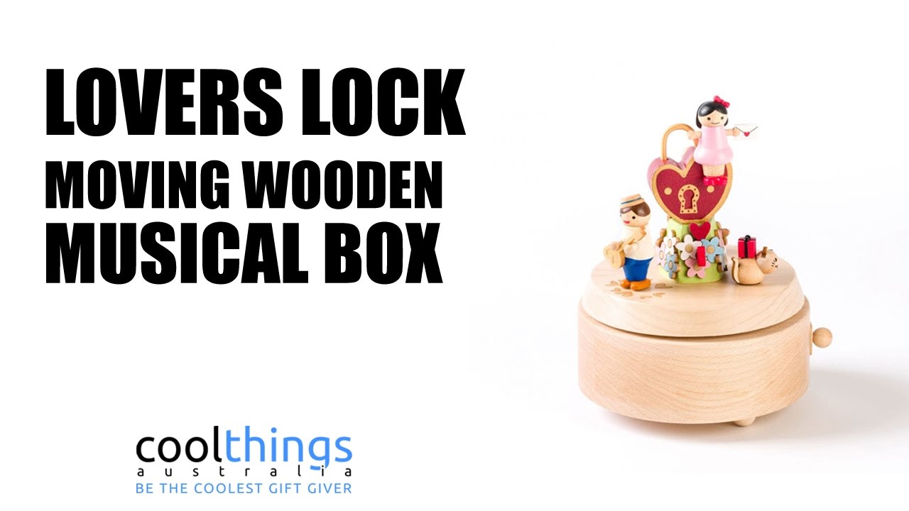 Lovers Lock Wooden Musical Box - YouTube