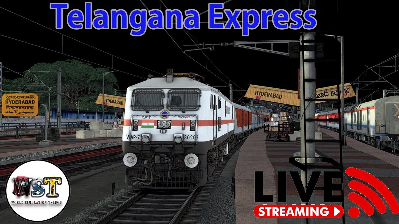 Telangana Express from Hyderabad To Warangal || Ultra Graphics Live ...