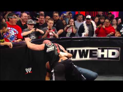 Triple H and Brock Lesnar get involved in a fight between Mr. McMahon and Paul Heyman: Raw, Feb. 25,