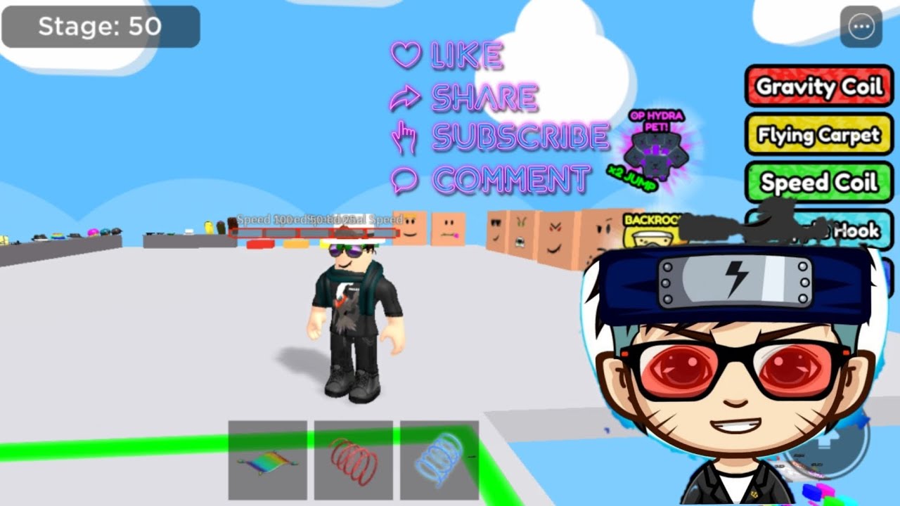 THE NEW GAMES | ROBLOX : 01 LEVEL AND 50 LEVEL | CRAZY FUN PARKOUR ...