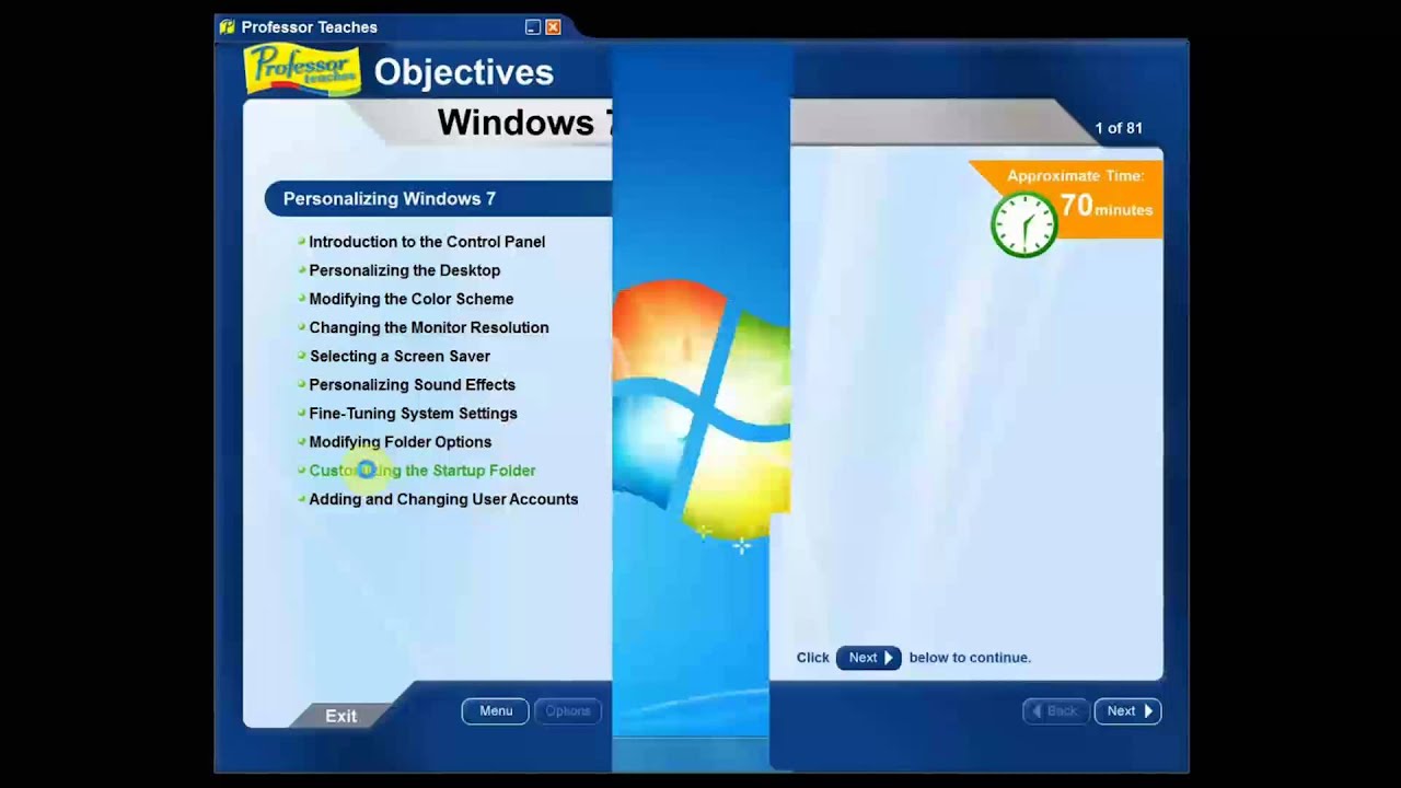Professor Teaches Windows 7 Demo - YouTube