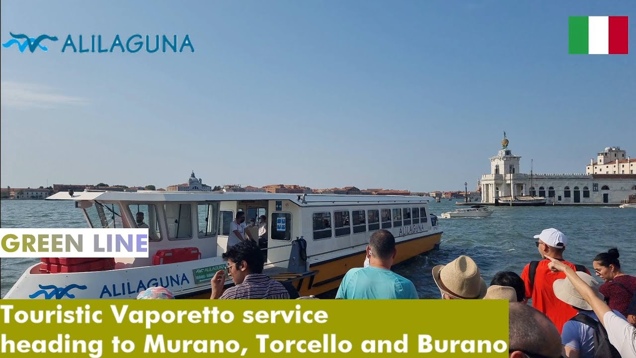 ALILAGUNA's VAPORETTO (Water Bus) experience between Murano, Torcello ...