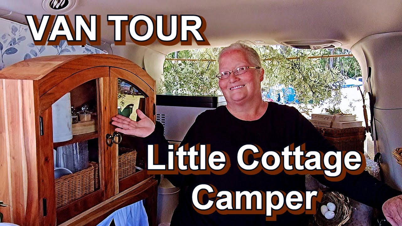 VAN TOUR! SIMPLE, BEAUTIFUL COTTAGE IN A PACIFICA MINIVAN - YouTube