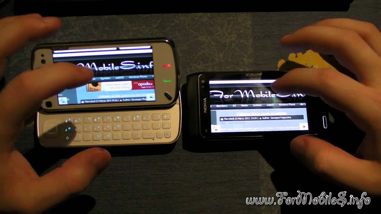 Opera Mini 6 (confronto N97 VS N8) [Symbian - free] - YouTube