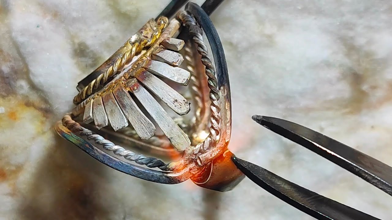 How to Make a Sterling Silver Ring | Unique Silver Ring Design - YouTube