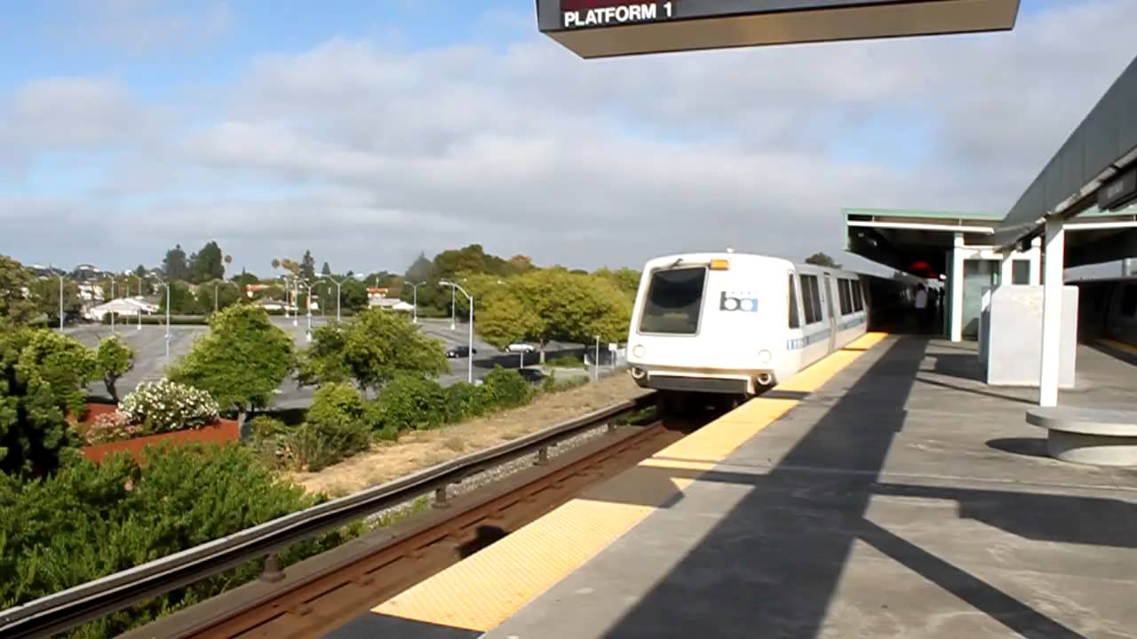 BART Train at Bay Fair Sta. - YouTube