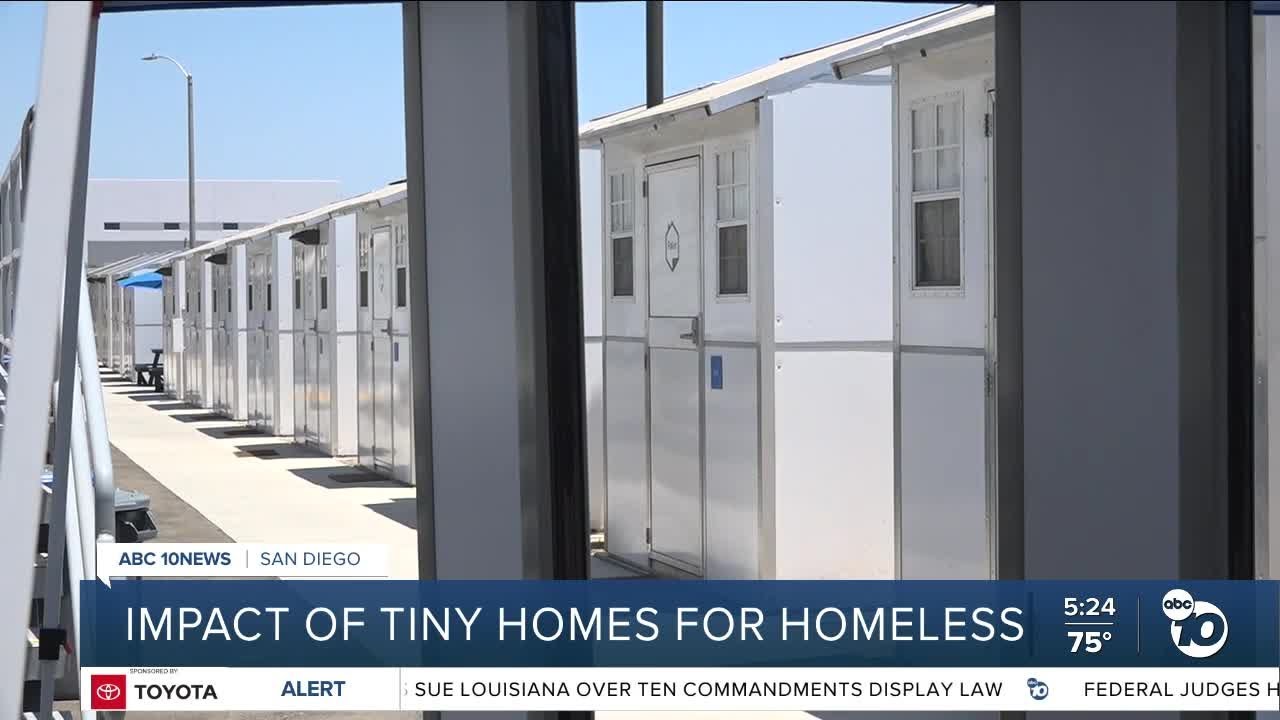 Impact of tiny homes for homeless - YouTube