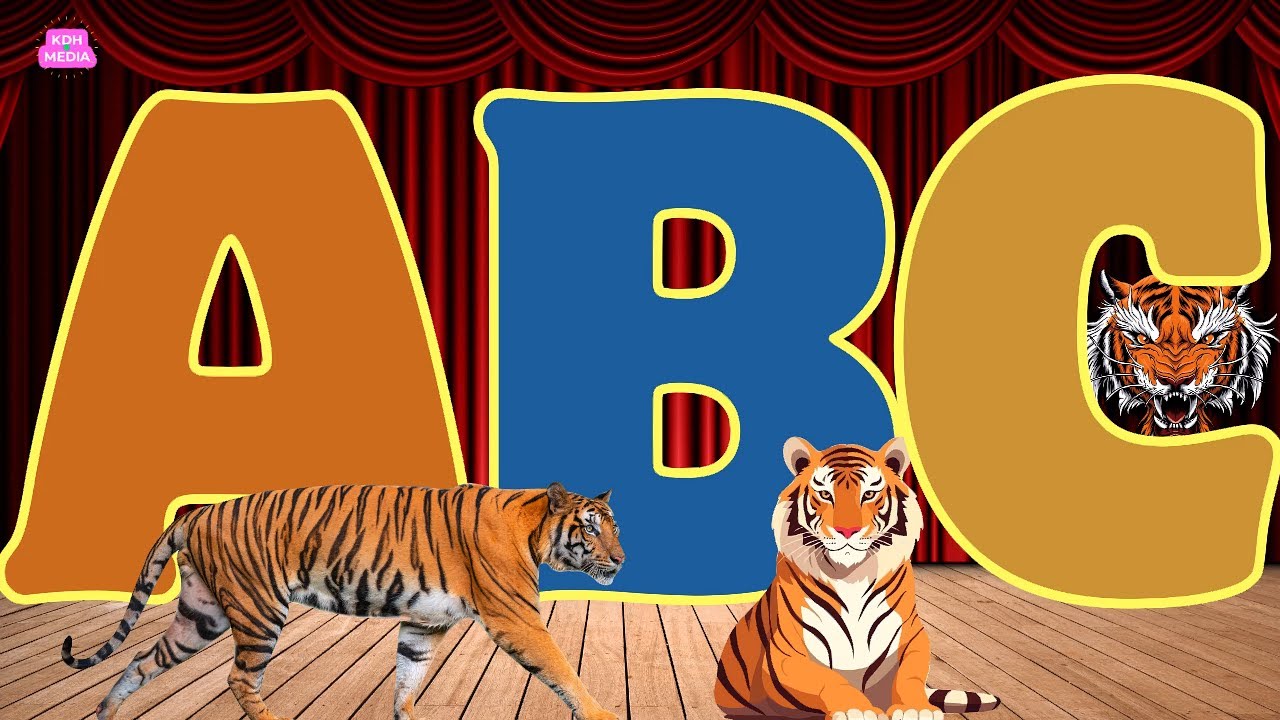 ABC SONG 🐅 T For Tiger - The Alphabet Song - ABCD Song for Kids ...