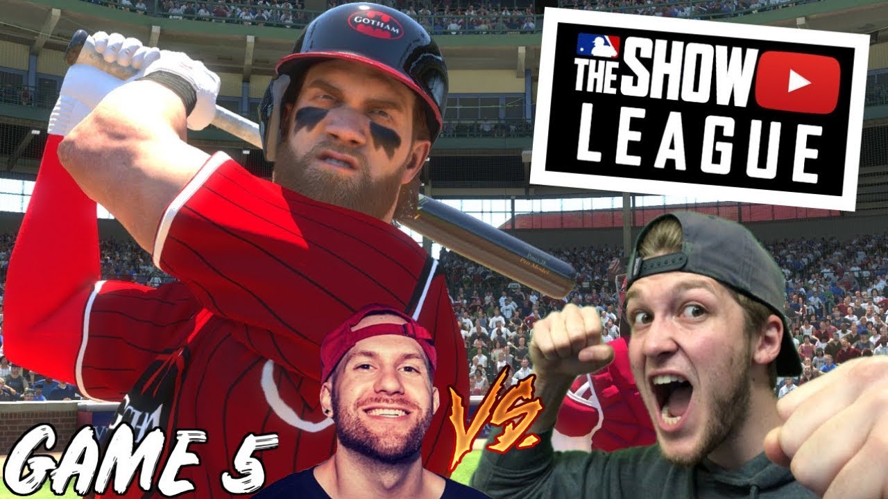 THIS WAS INTENSE! MLB YOUTUBER GAME 5 ! FUZZY VS RIVAL! MLB THE SHOW 18 ...