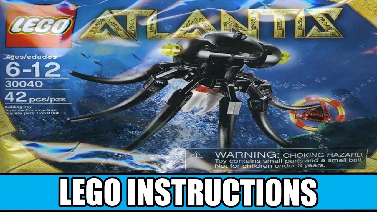 LEGO Instructions | Atlantis | 30040 | Octopus - YouTube