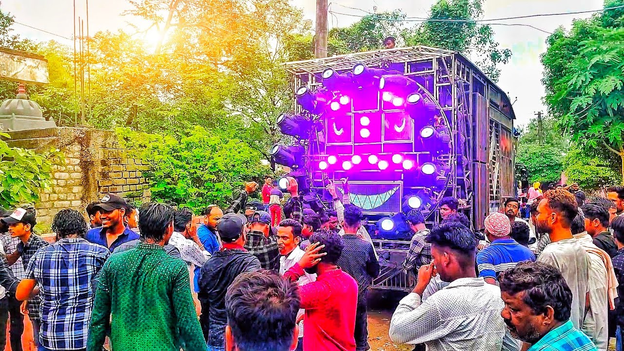 DJ BLUE SITARAM NEW SETUP 💥 2024 AT ANGUL HEAVY BASS 👑#trending#djviral ...