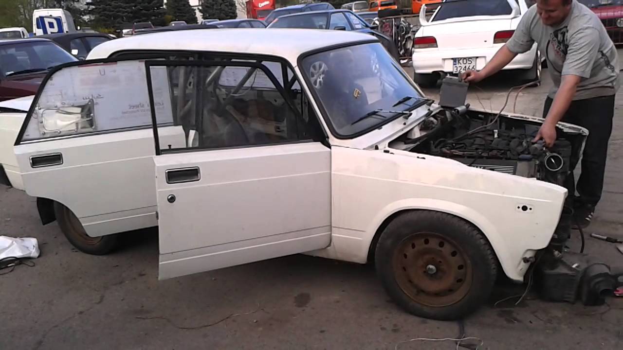 Lada V8 M60B30 Pepeza Pierwszy start w budzie - YouTube