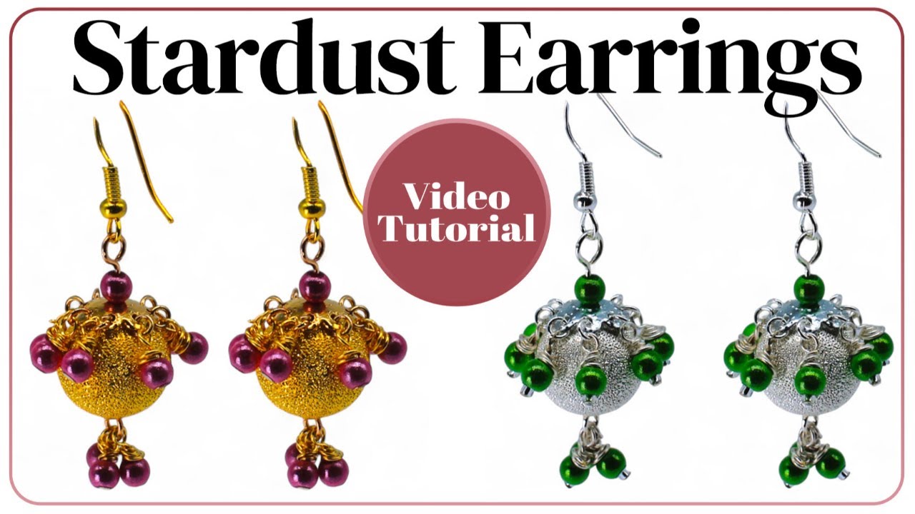 Stardust Earring Tutorial - YouTube
