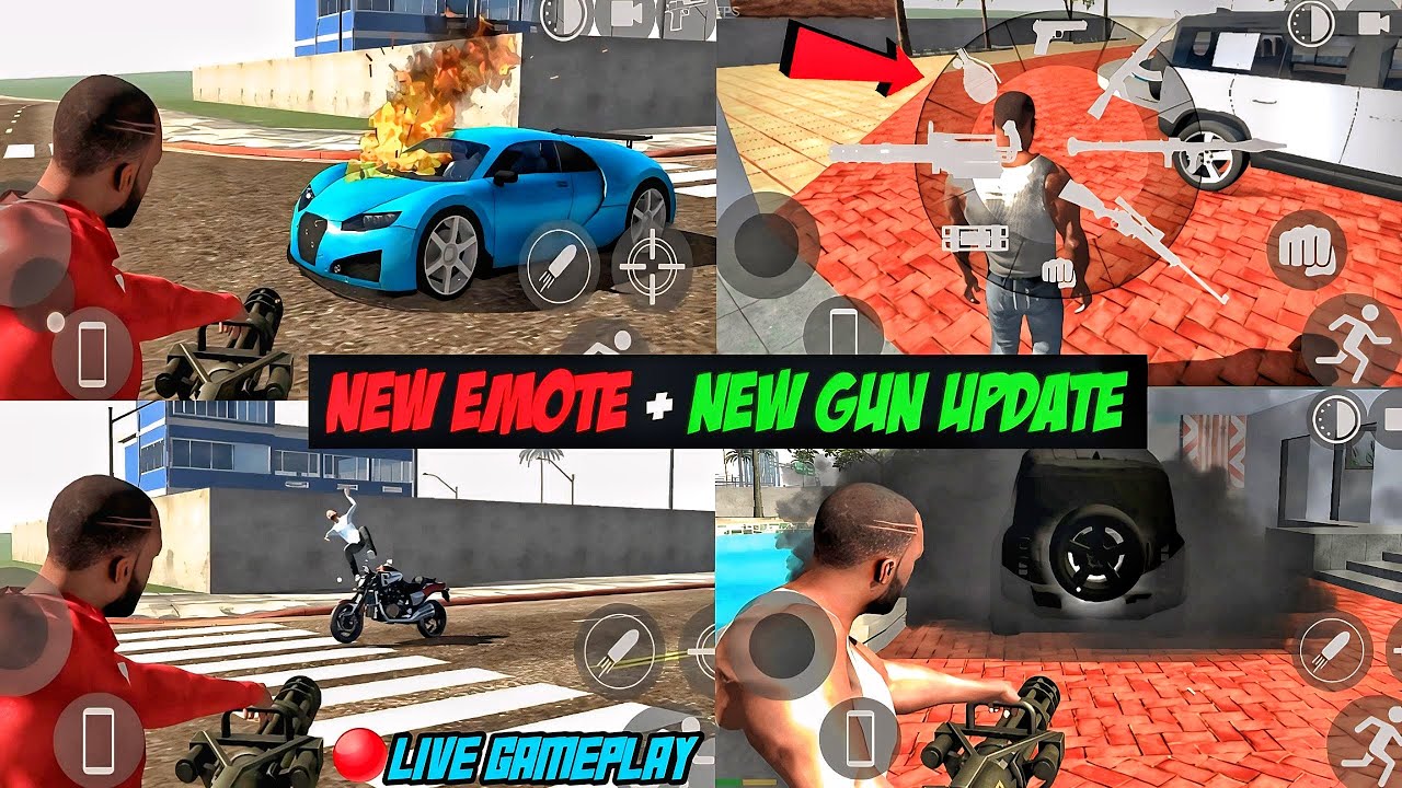 Finally (New Gun + Emote) Update in Indian Bikes Driving 3d | indian ...