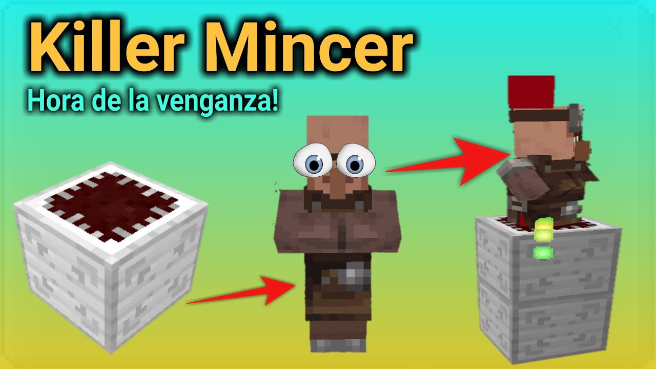 👉 Killer Mincer Addon / TRITURADOR DE ALDEANOS Y MOBS MINECRAFT PE / BEDROCK 1.14.60 / 1.16 ...