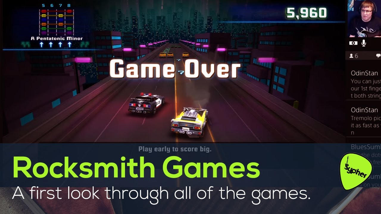 Guitar Beginner taking a first look through all of the ROCKSMITH GAMES ...