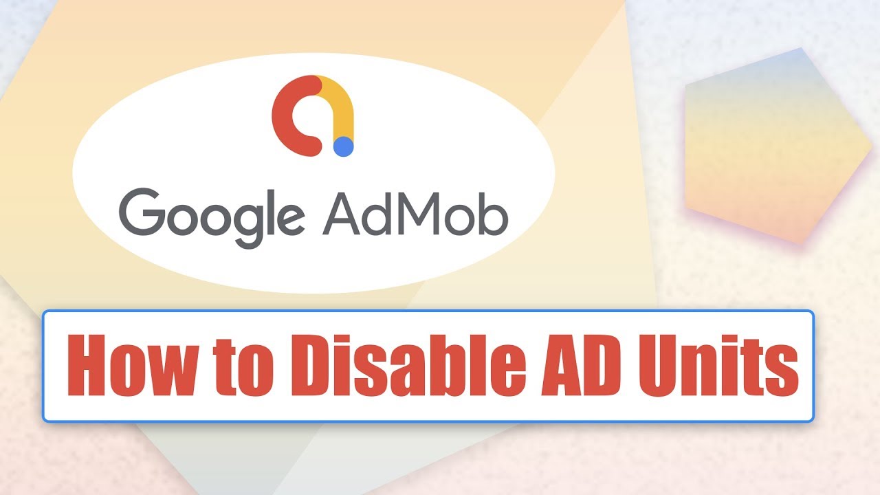 How to Enable and Disable Ad units in Google AdMob - YouTube