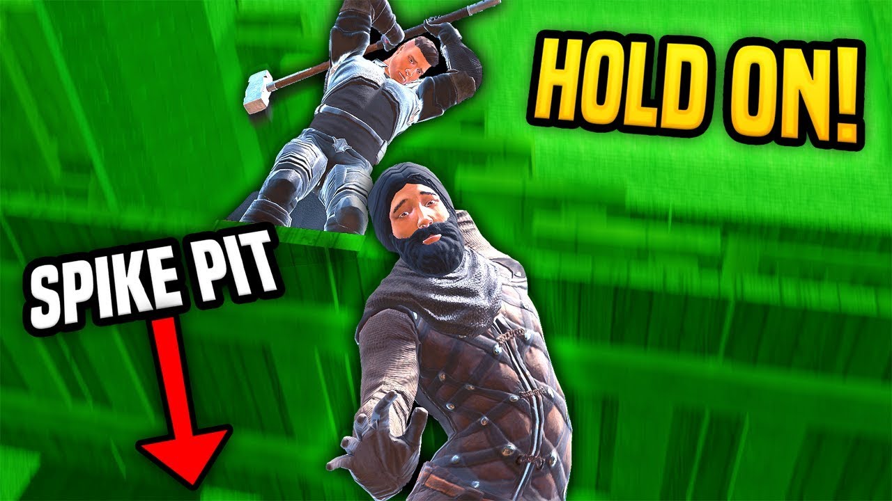 ENEMIES HOLDING ON TO AVOID FALLING INTO SPIKE PIT - Blades and Sorcery ...