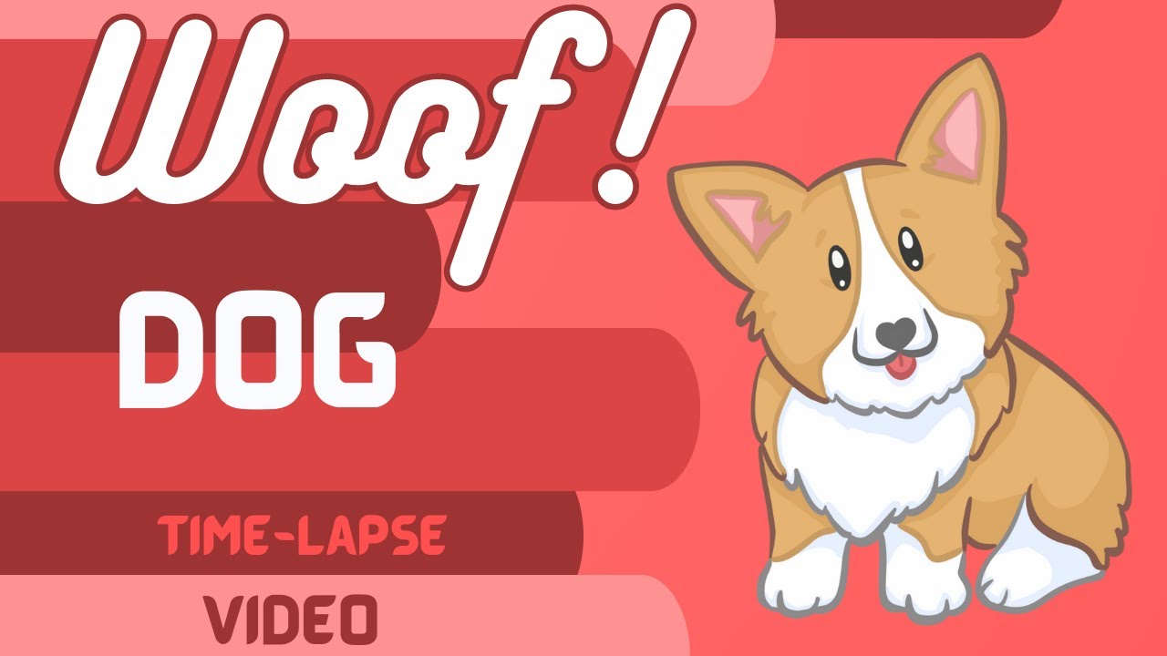Woof Dog Time-lapse Video (Procreate) - YouTube