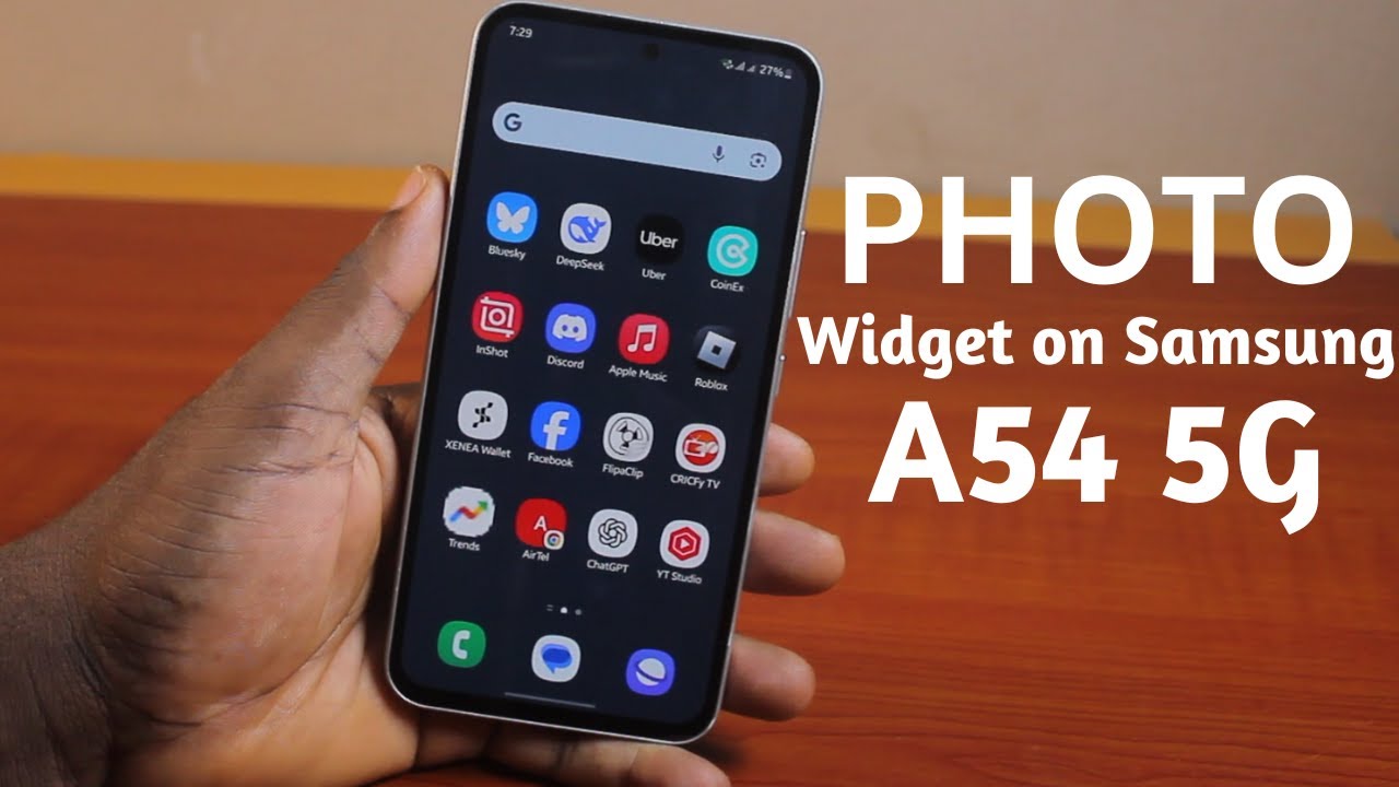 Samsung A54 5G: How to Add Photo Widget to Samsung Screen - YouTube