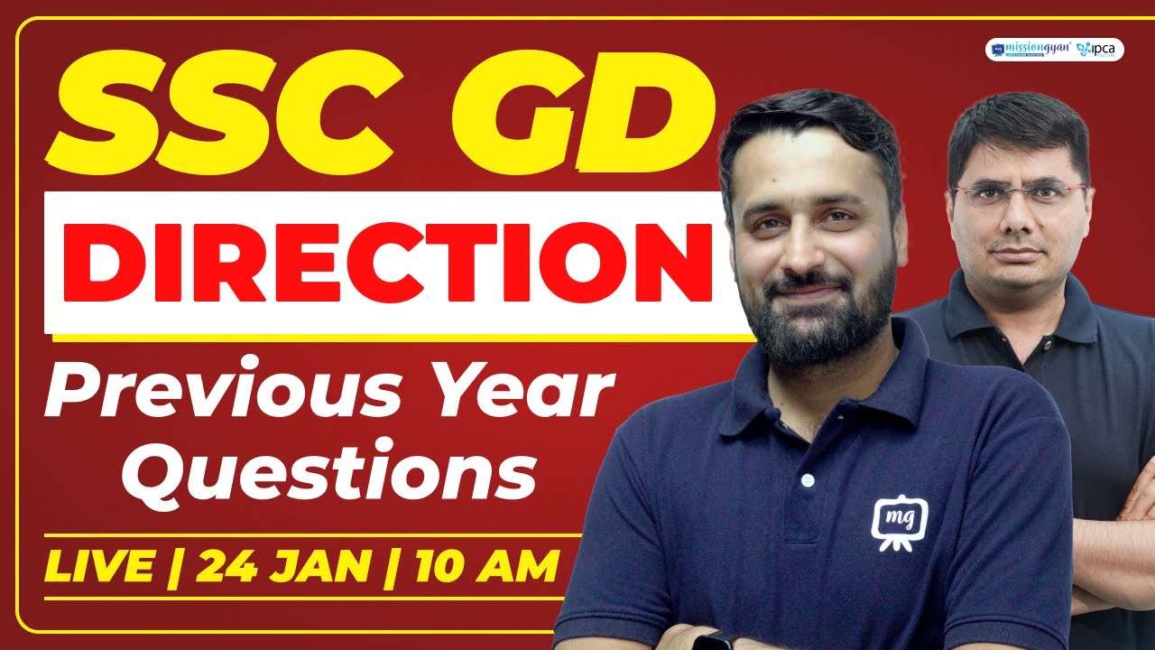 SSC GD Reasoning Class 2024 | Direction SSC GD Previous Year Question ...