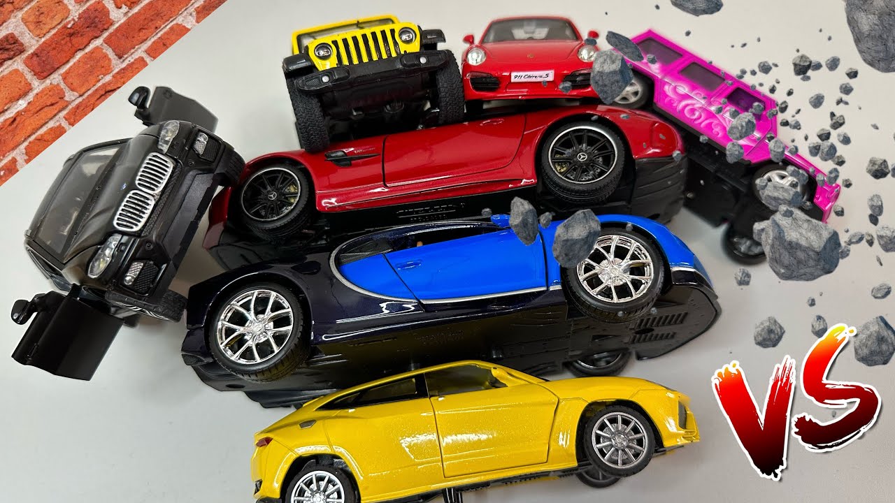 Metal Model Cars VS Big Real Cars - YouTube