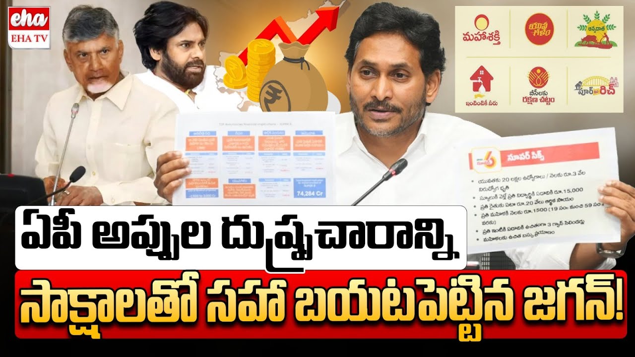 YS Jagan Reveal Shocking Facts Behind AP Debts | AP News Paper Analysis ...