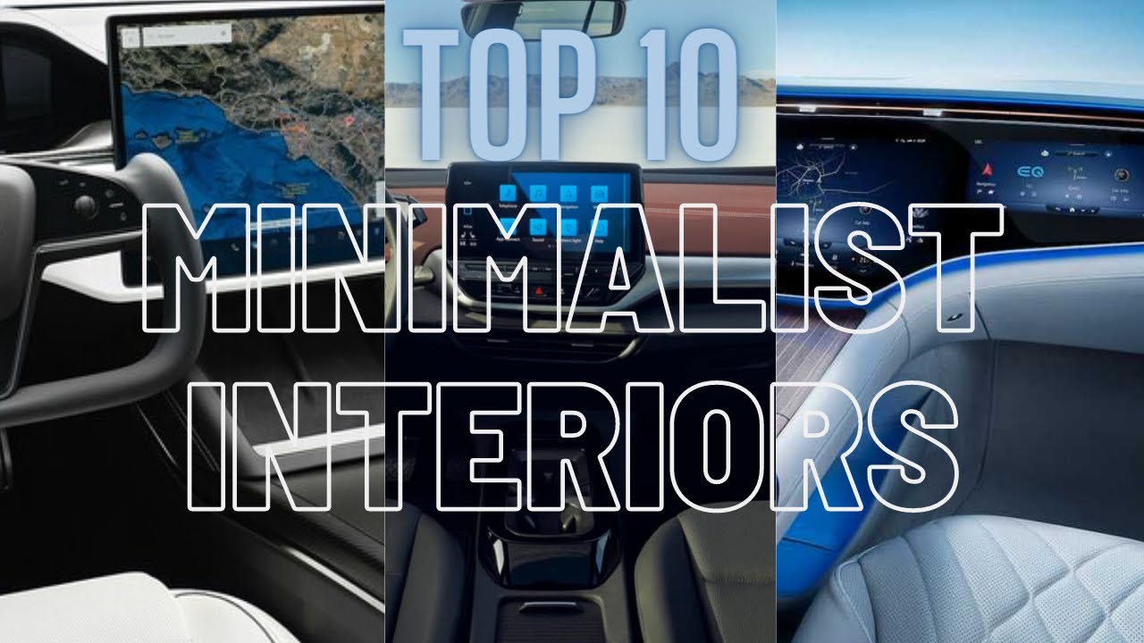 Top 10 Minimalistic Car Interiors | Top 10 - YouTube