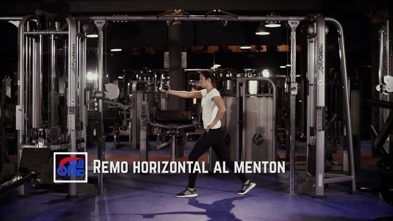 Remo horizontal al menton 1 brazo - YouTube