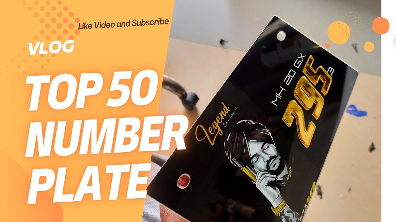 Top new 50 number plate design|| top number plate making laser machine ...