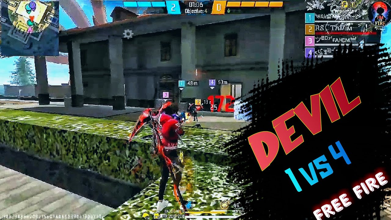 Devil | Double Quadra Kill in master rank | 2gb Ram Device | FM on FIRE ...