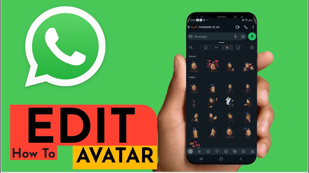 How To Edit an Avatar from Male To Female Character on whatsapp - YouTube