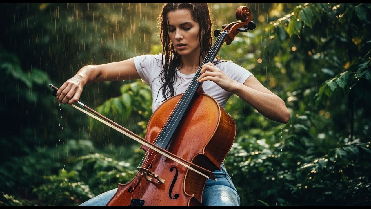 When the Rain Becomes Music — Piano & Cello in Nature’s Embrace #cello ...