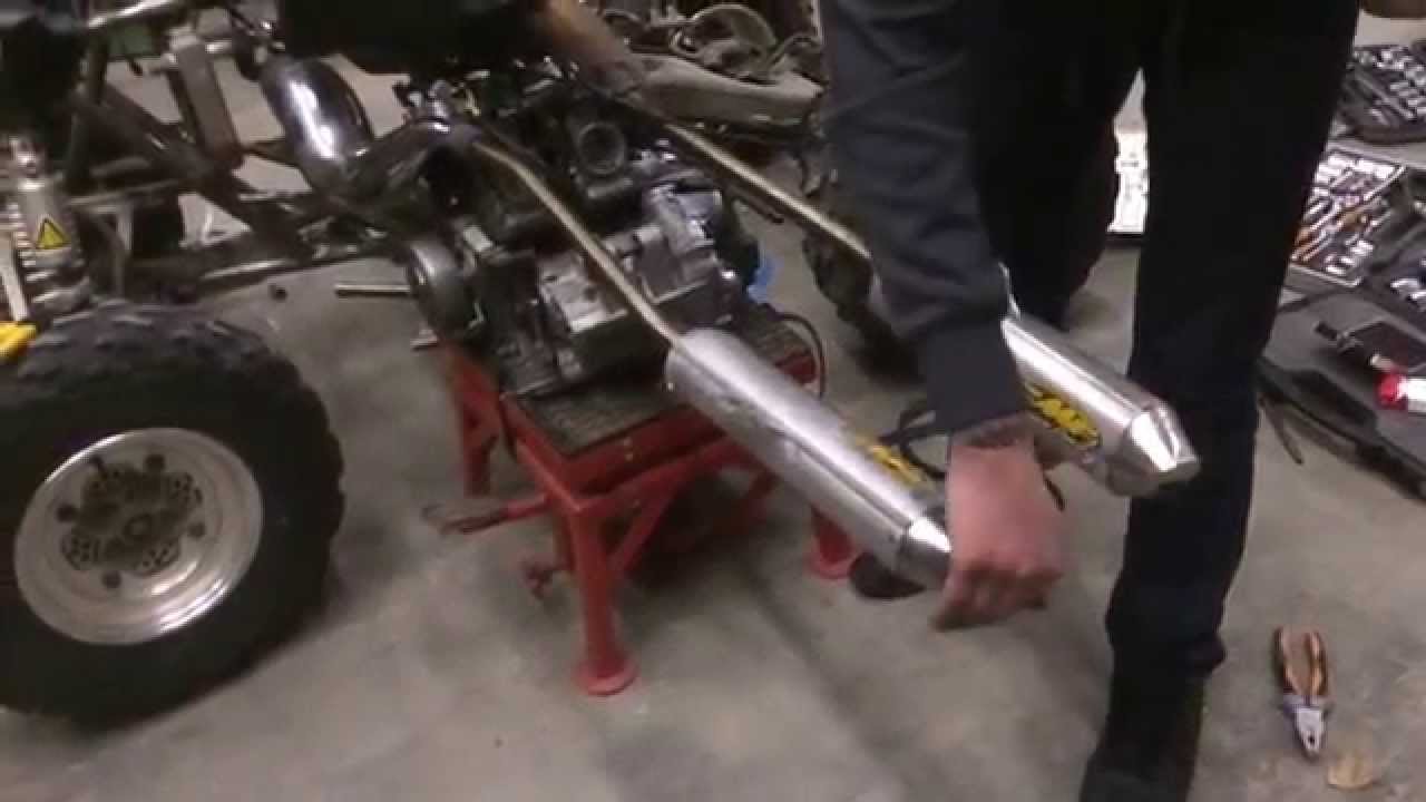 Yfzshee Test motor 350 Banshee for hybrid yfz 450 - YouTube