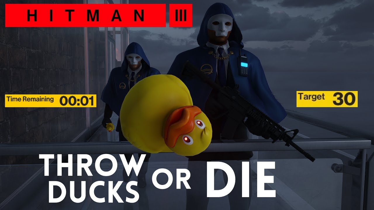 You have to throw a duck every 20 seconds - Hitman 3 - YouTube