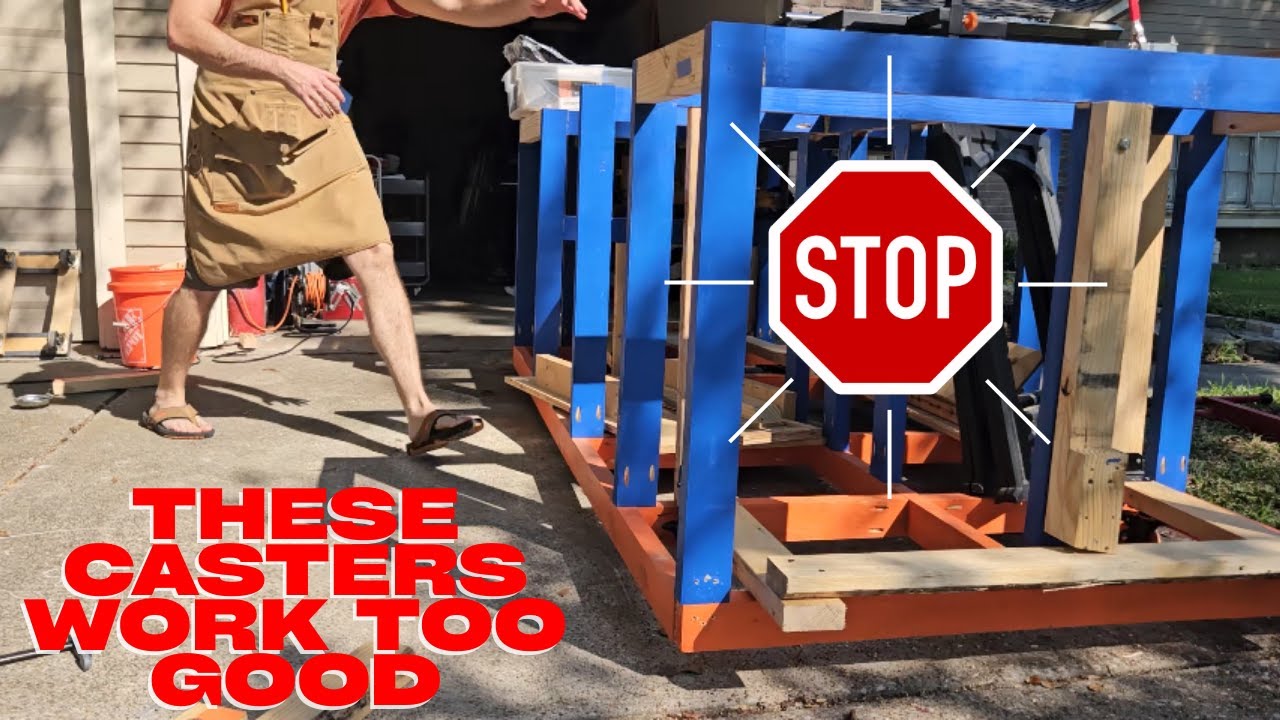 Quick DIY Workbench Casters That Support 500 Pounds Easily - YouTube