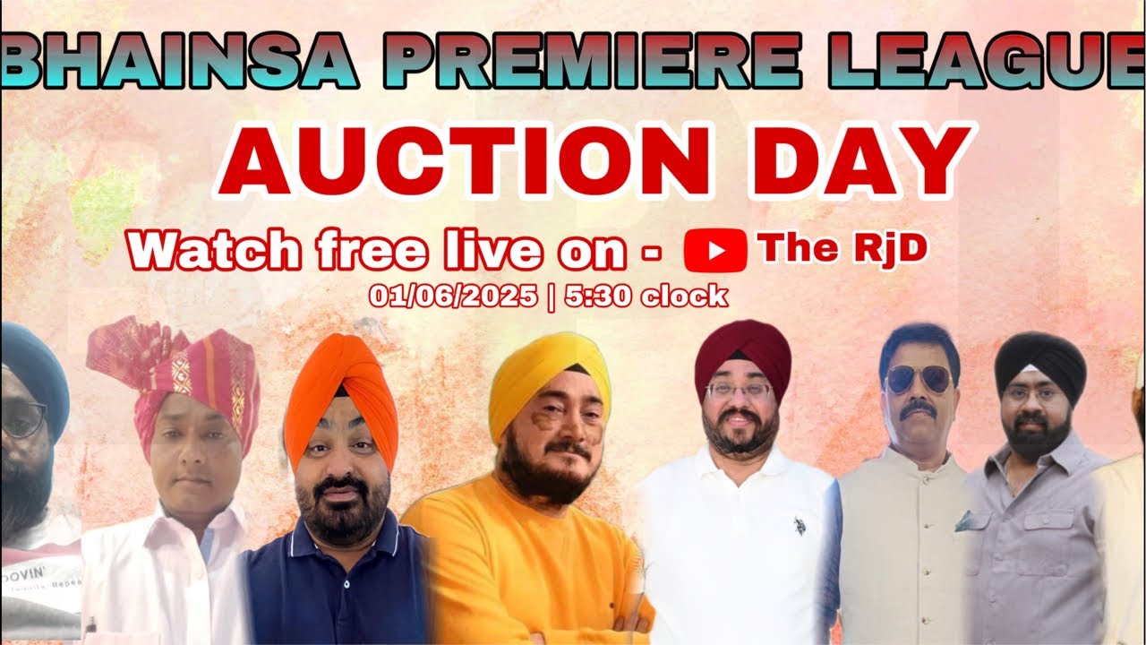 BPL AUCTION DAY SEASON 1 ( Bhainsa premier league ) - YouTube