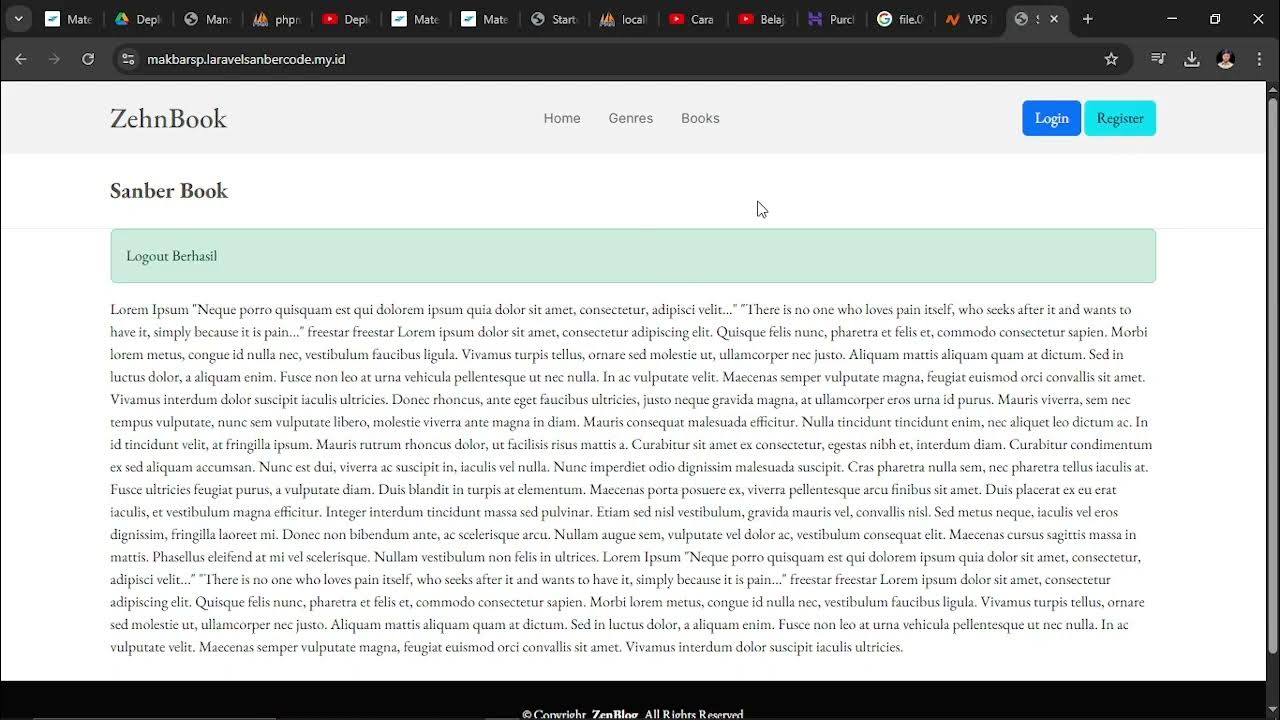 Final Project Laravel Sanbercode Batch 64 : Laravel-Batch64 - YouTube